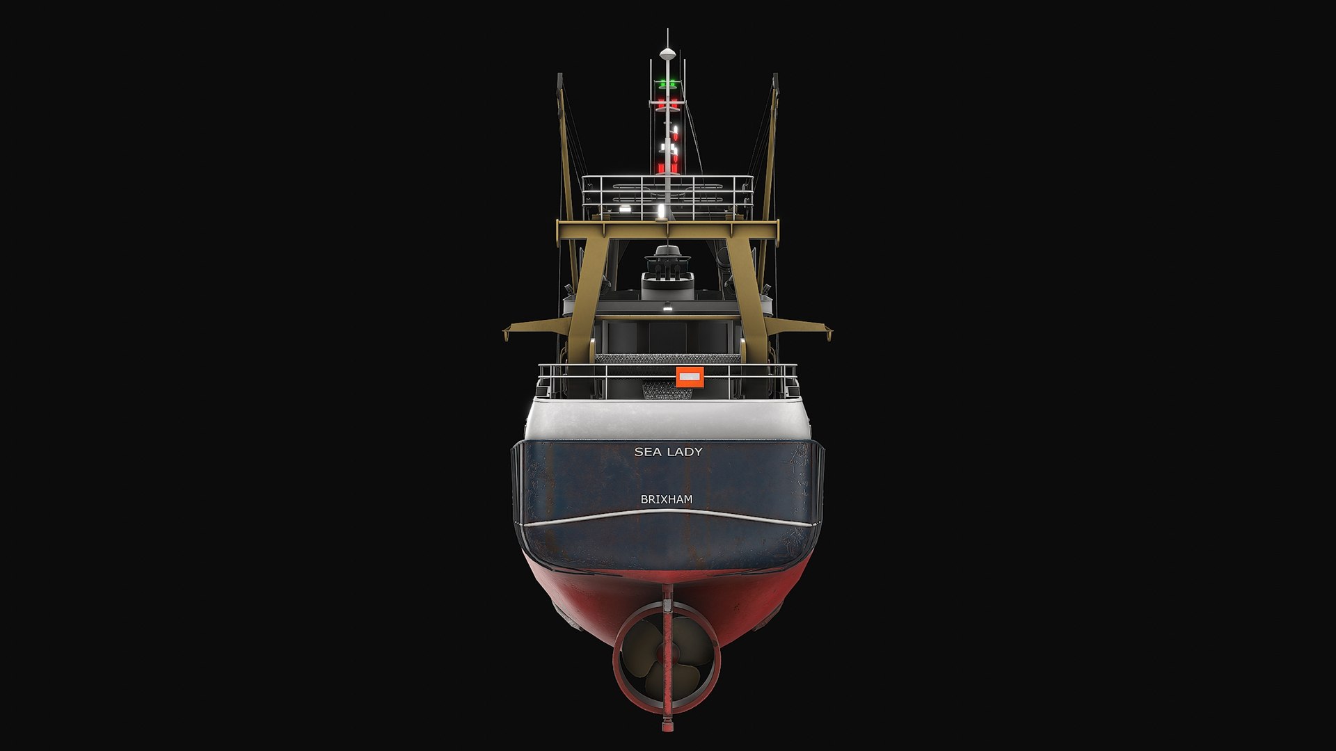 3D Beam Trawler Sea Lady - TurboSquid 2322485