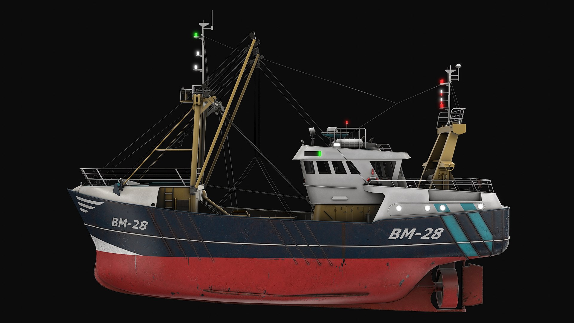 3D Beam Trawler Sea Lady - TurboSquid 2322485