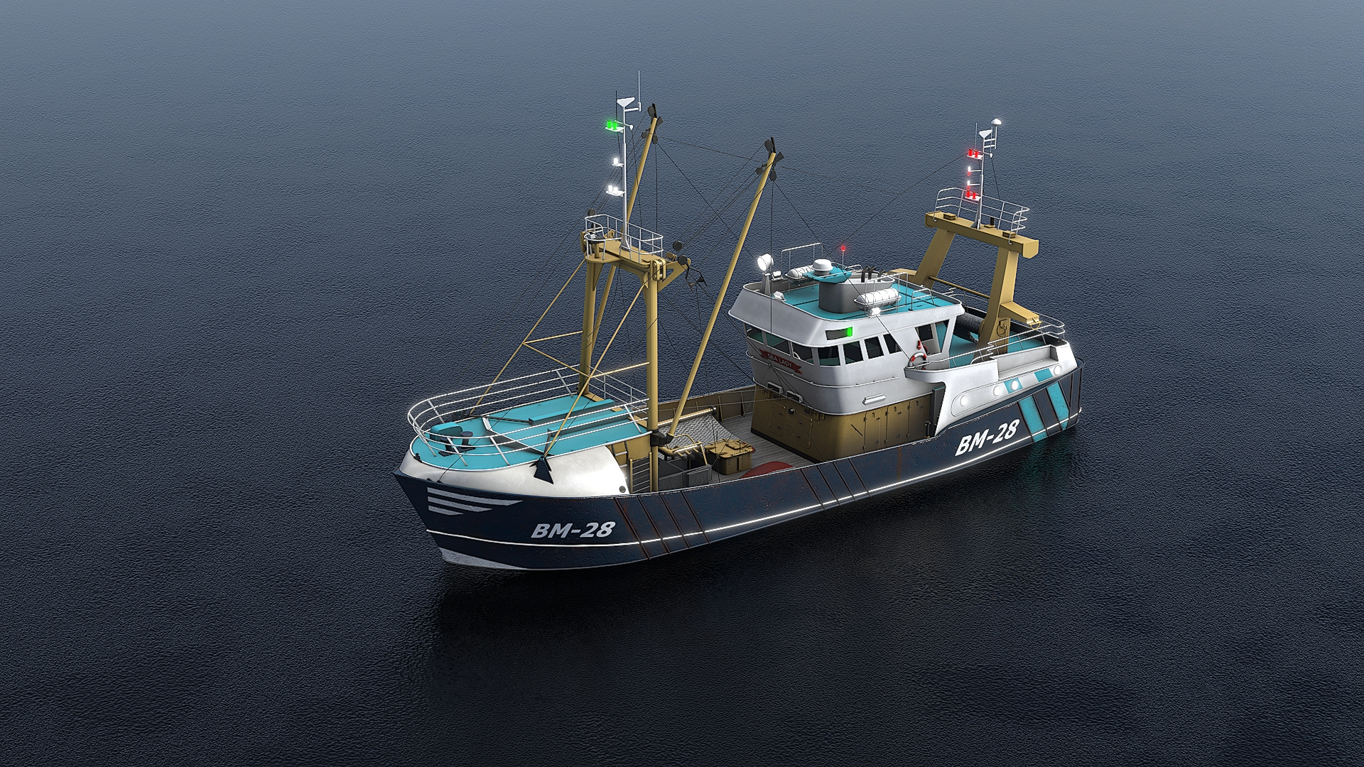 3D Beam Trawler Sea Lady - TurboSquid 2322485