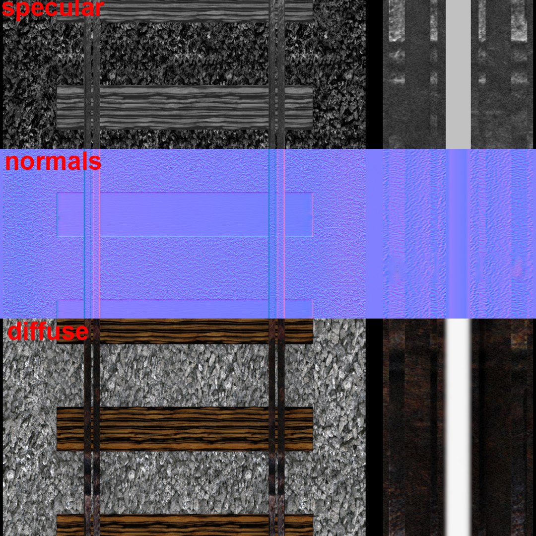 Segment Spline Railroad Obj Free