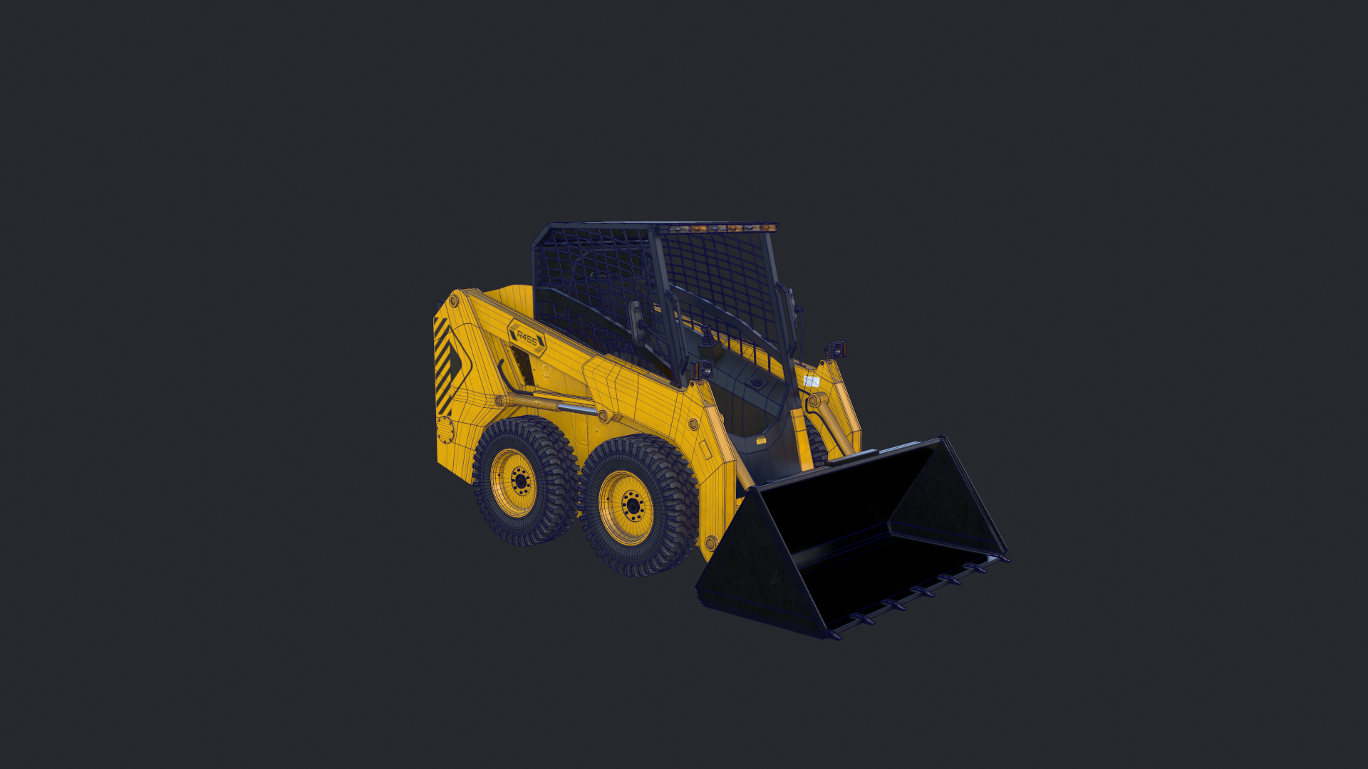3D Modern Skid Steer Loader Model - TurboSquid 2037615