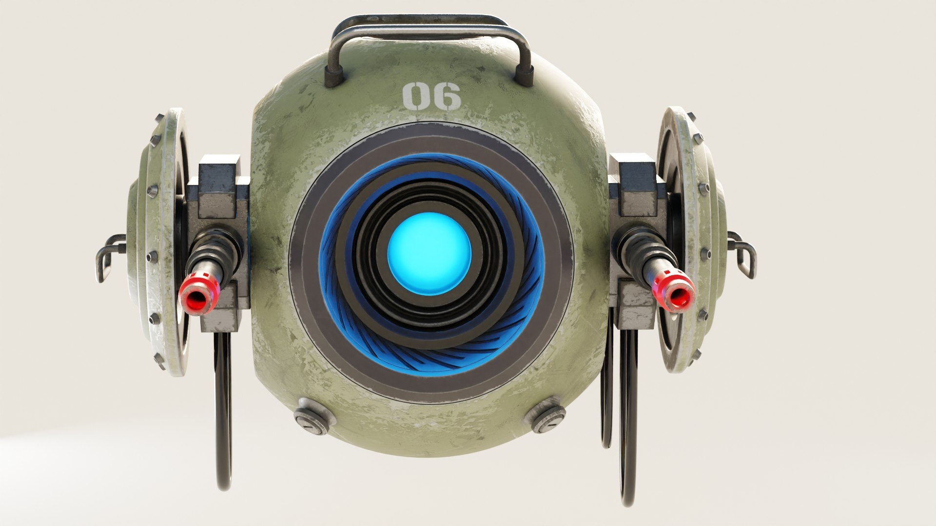 Spherical Robot With Turret 3D Model - TurboSquid 2208288