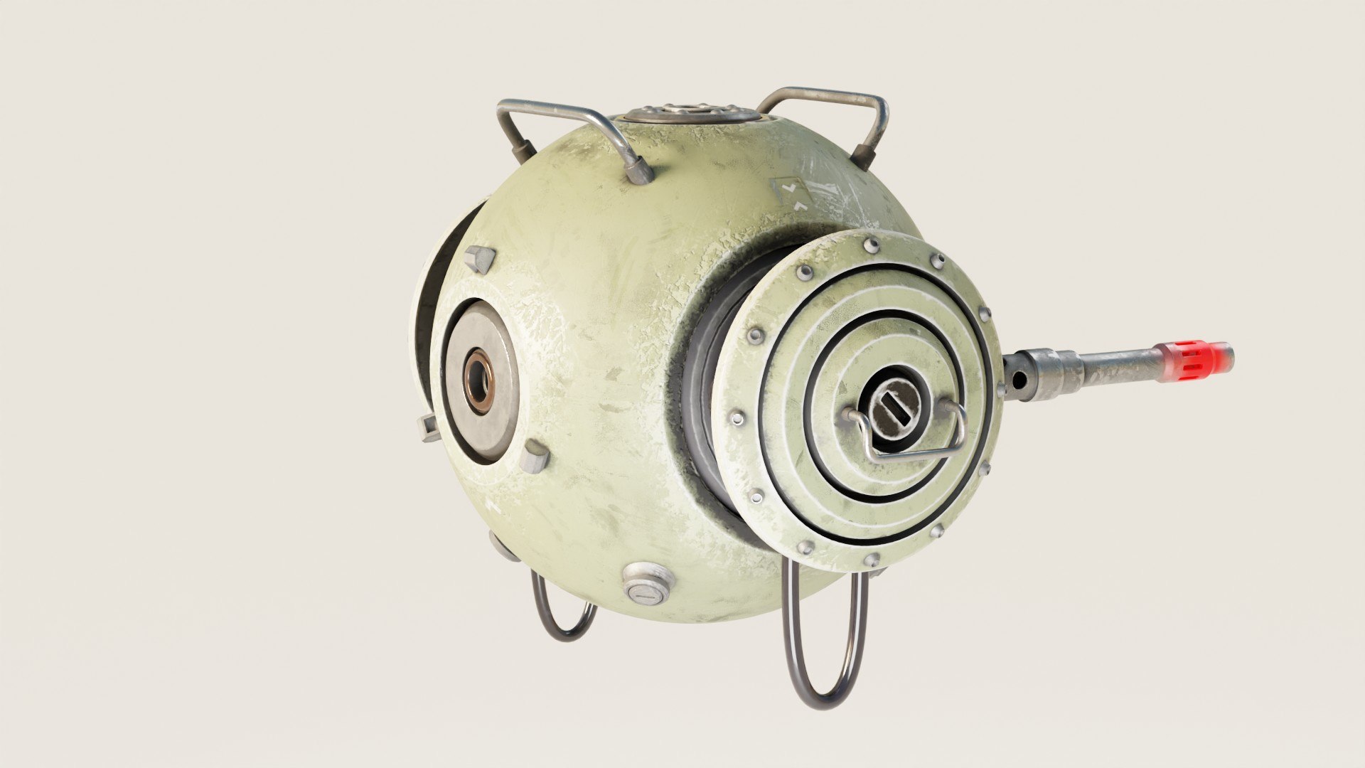 Spherical Robot With Turret 3D Model - TurboSquid 2208288