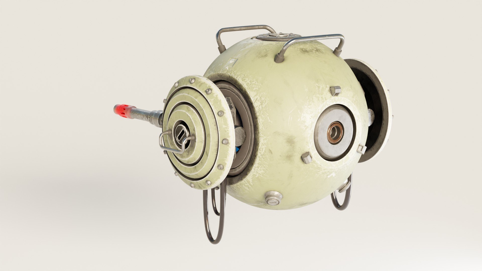 Spherical Robot With Turret 3D Model - TurboSquid 2208288