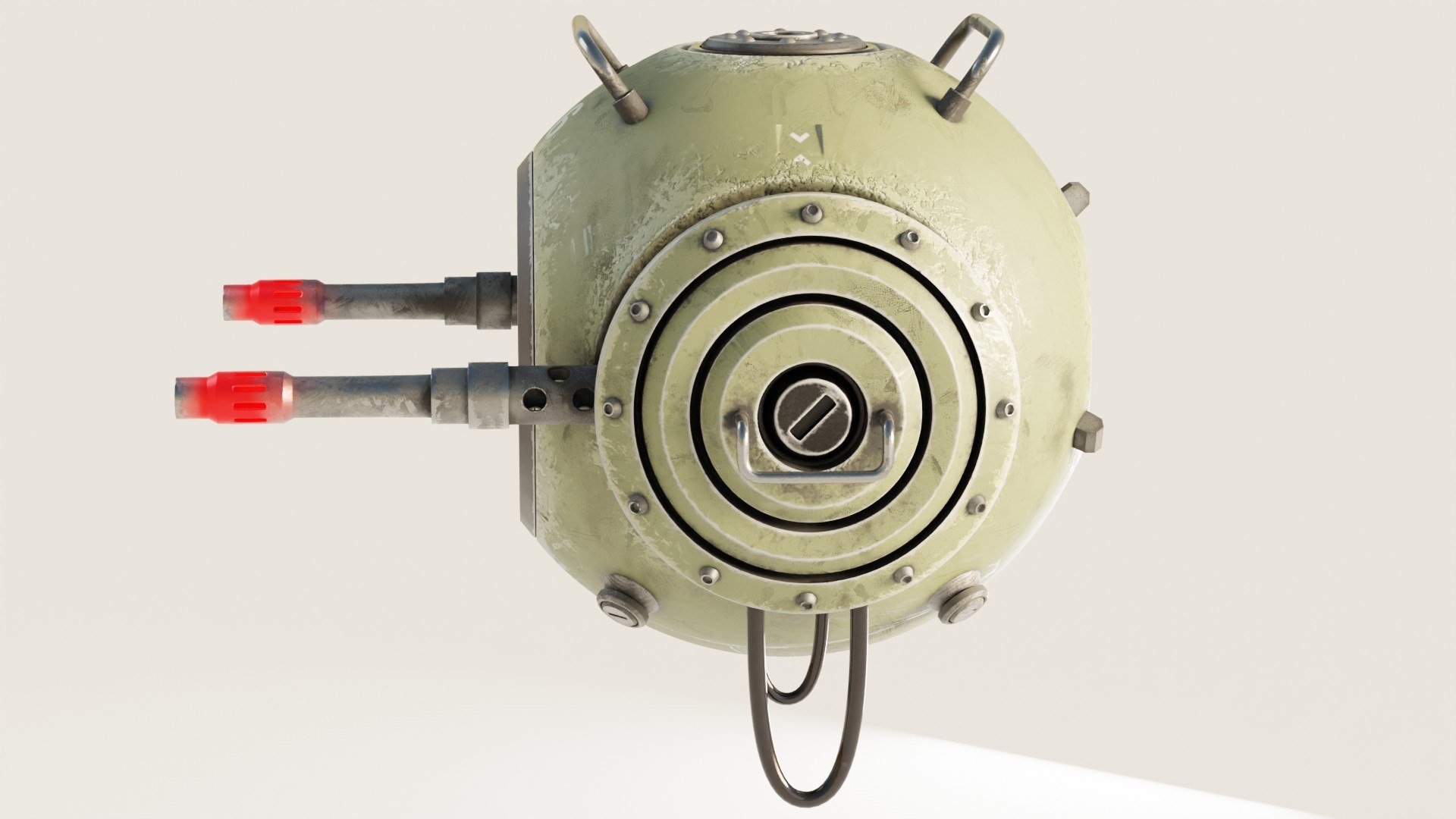 Spherical Robot With Turret 3D Model - TurboSquid 2208288