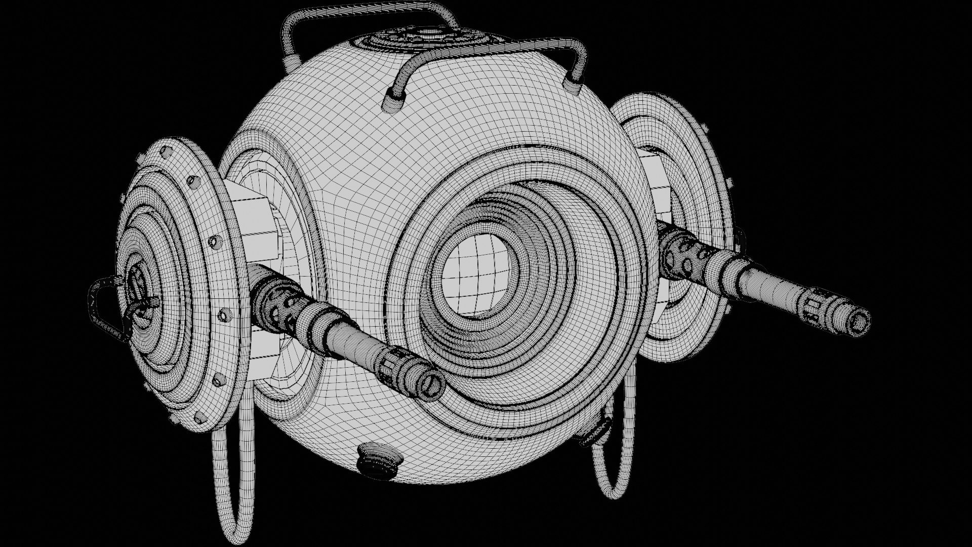 Spherical Robot With Turret 3D Model - TurboSquid 2208288