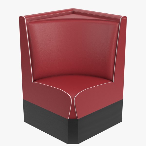 modelo 3d Diner booth corner couch 2 - TurboSquid 1938030