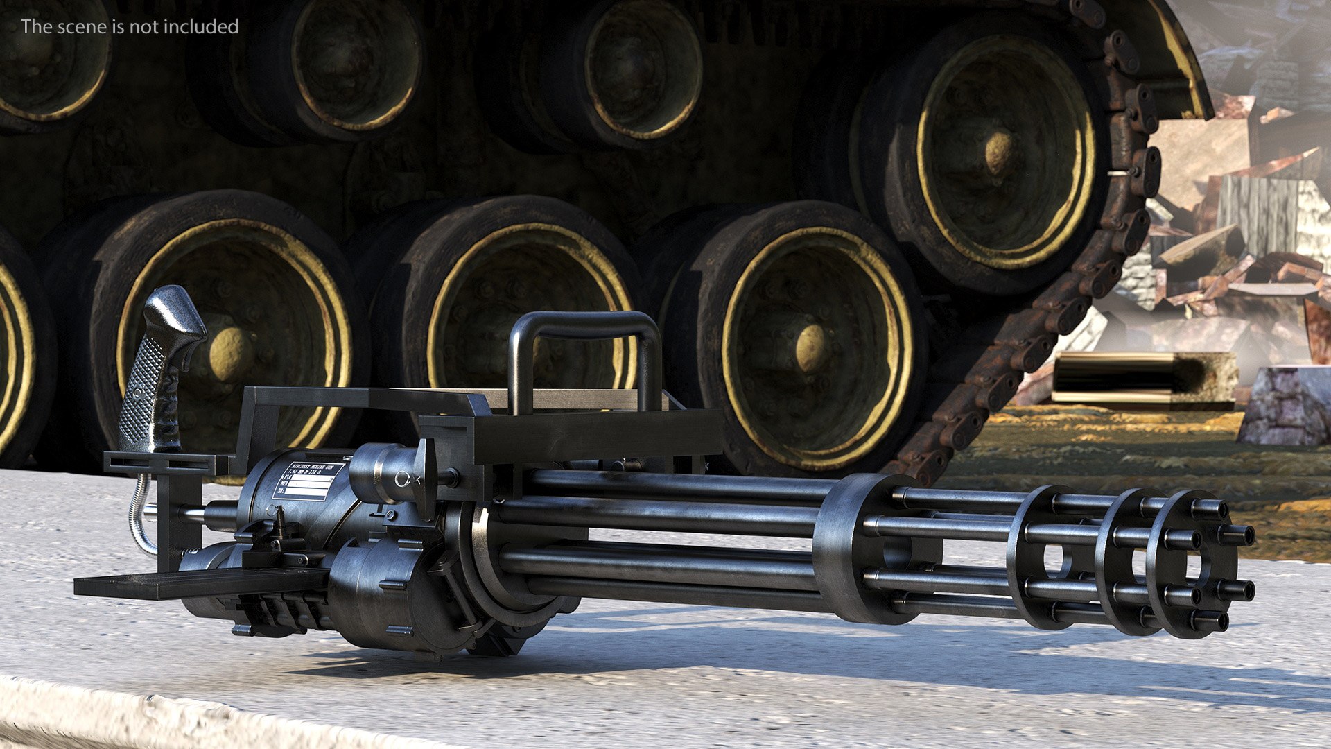 3D Vulcan Minigun - TurboSquid 2153020