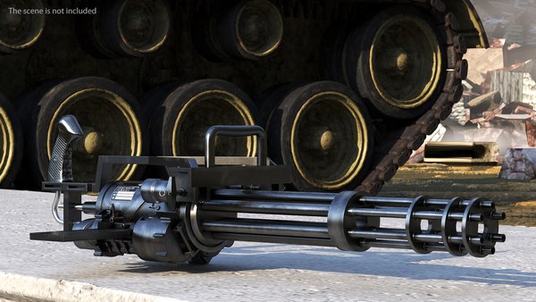 modelo 3d Minigun vulcano - TurboSquid 2153020