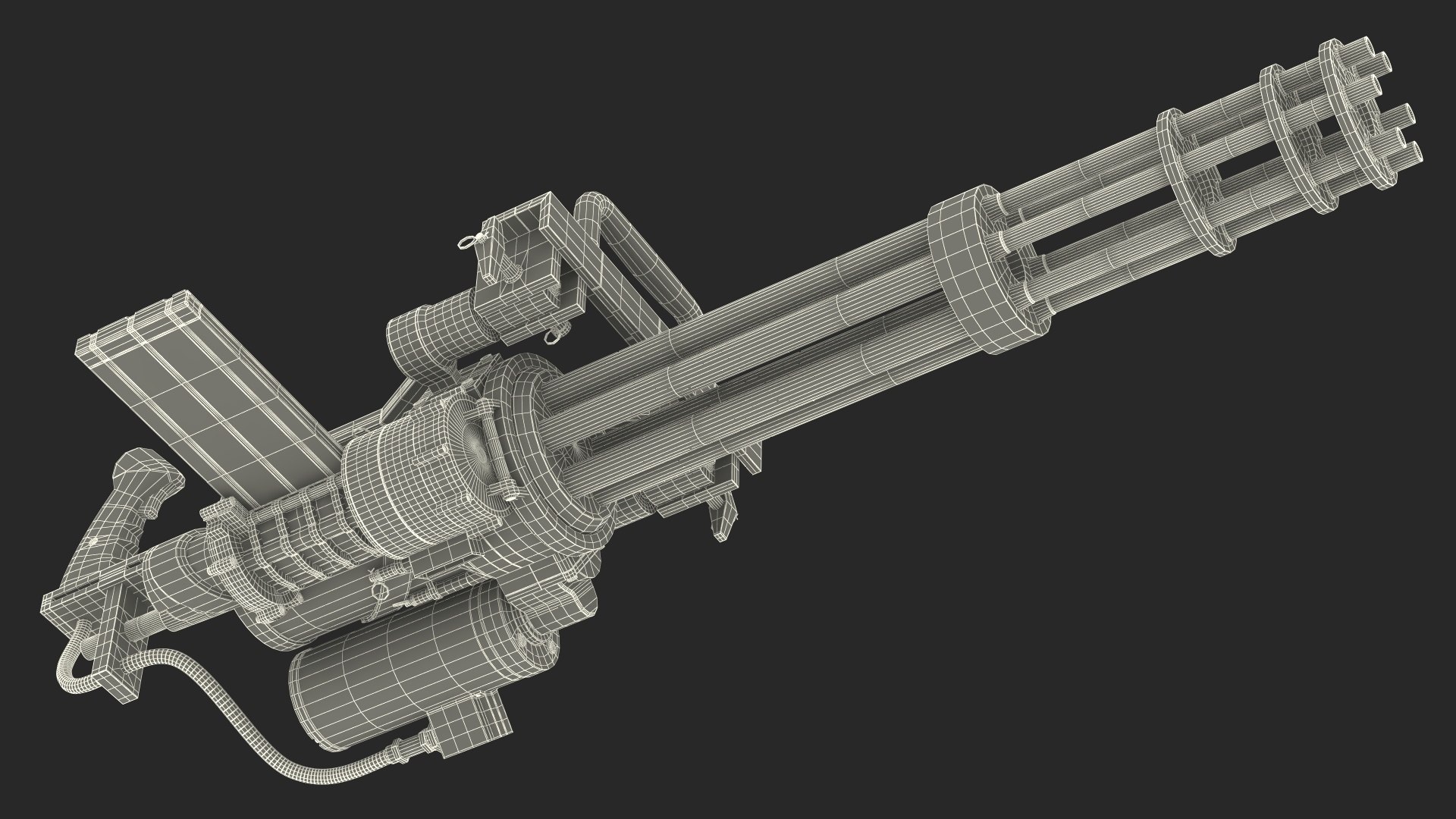 3D Vulcan Minigun - TurboSquid 2153020