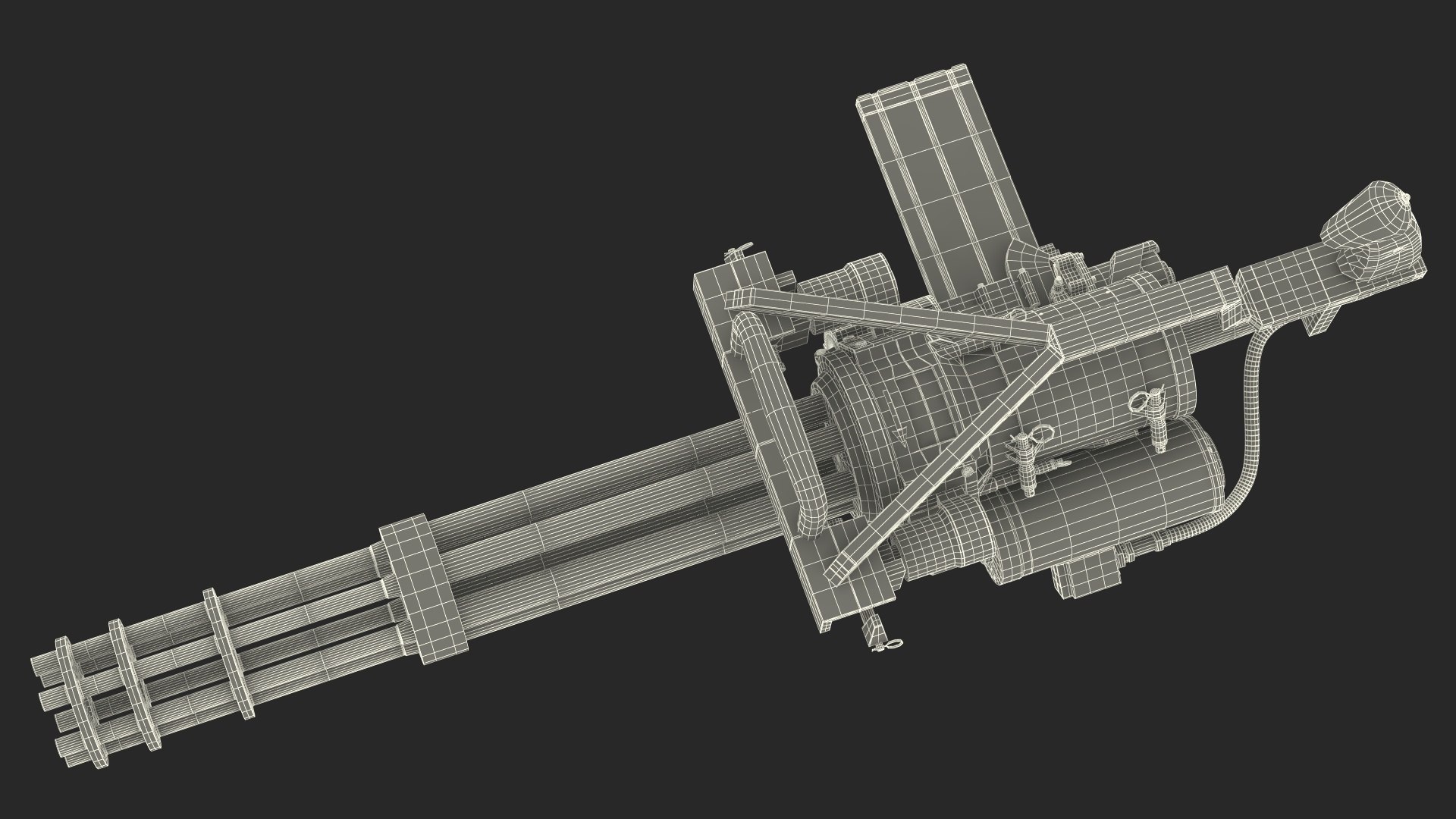 3D Vulcan Minigun - TurboSquid 2153020