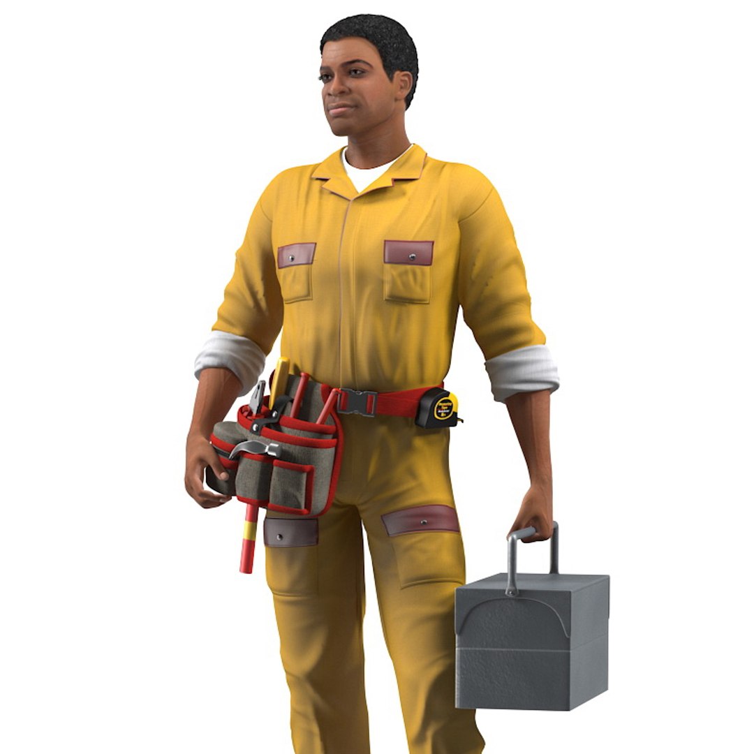 3D model light skin black locksmith - TurboSquid 1677210