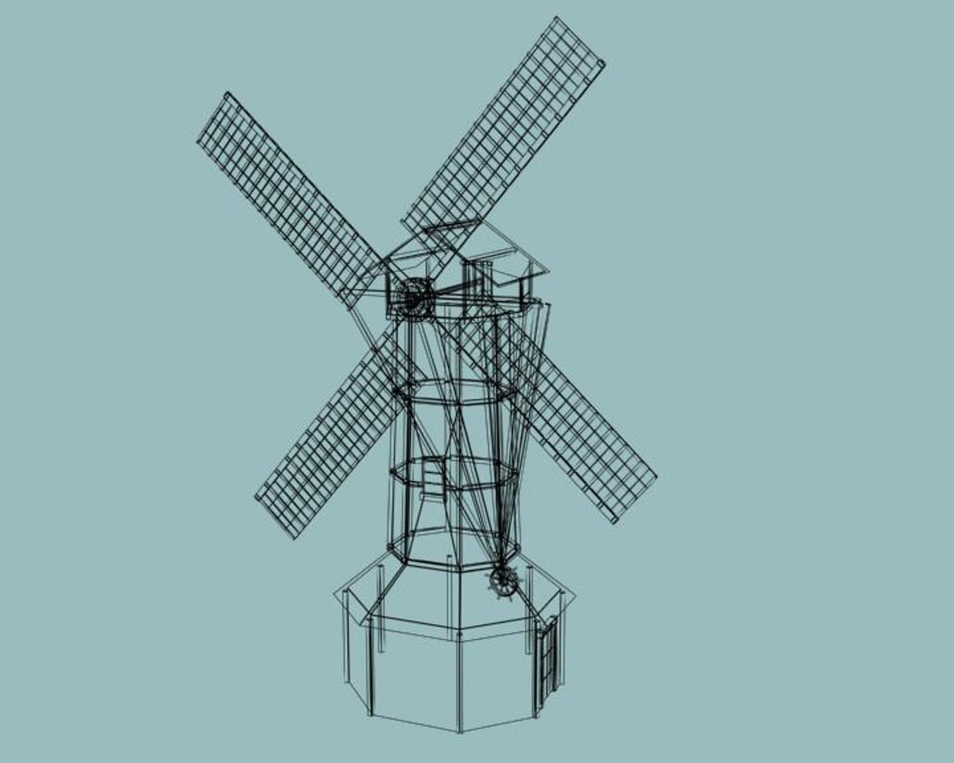 Windmill Wind 3d Obj
