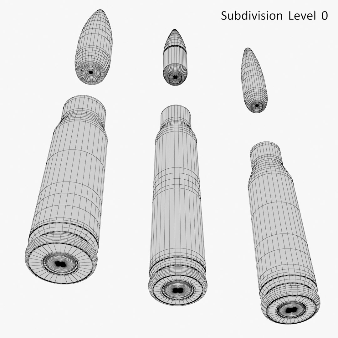 Cartridge 5 45x39 56x45 3D model - TurboSquid 1255287