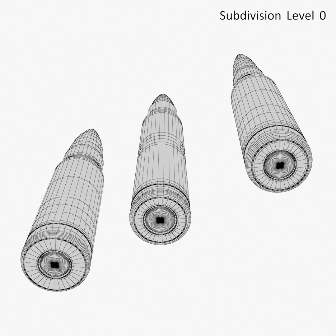 Cartridge 5 45x39 56x45 3D model - TurboSquid 1255287
