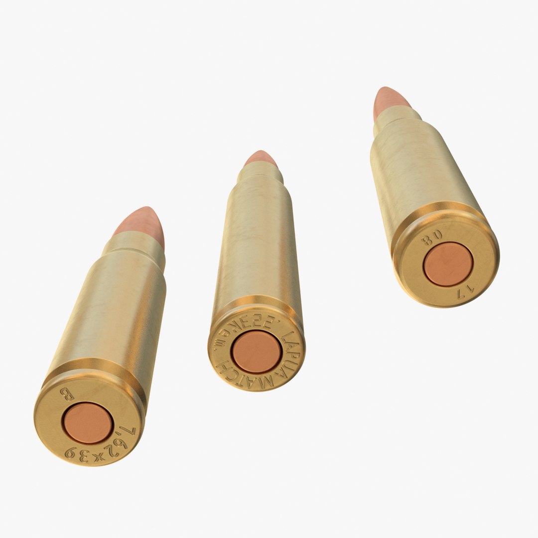 Cartridge 5 45x39 56x45 3D model - TurboSquid 1255287