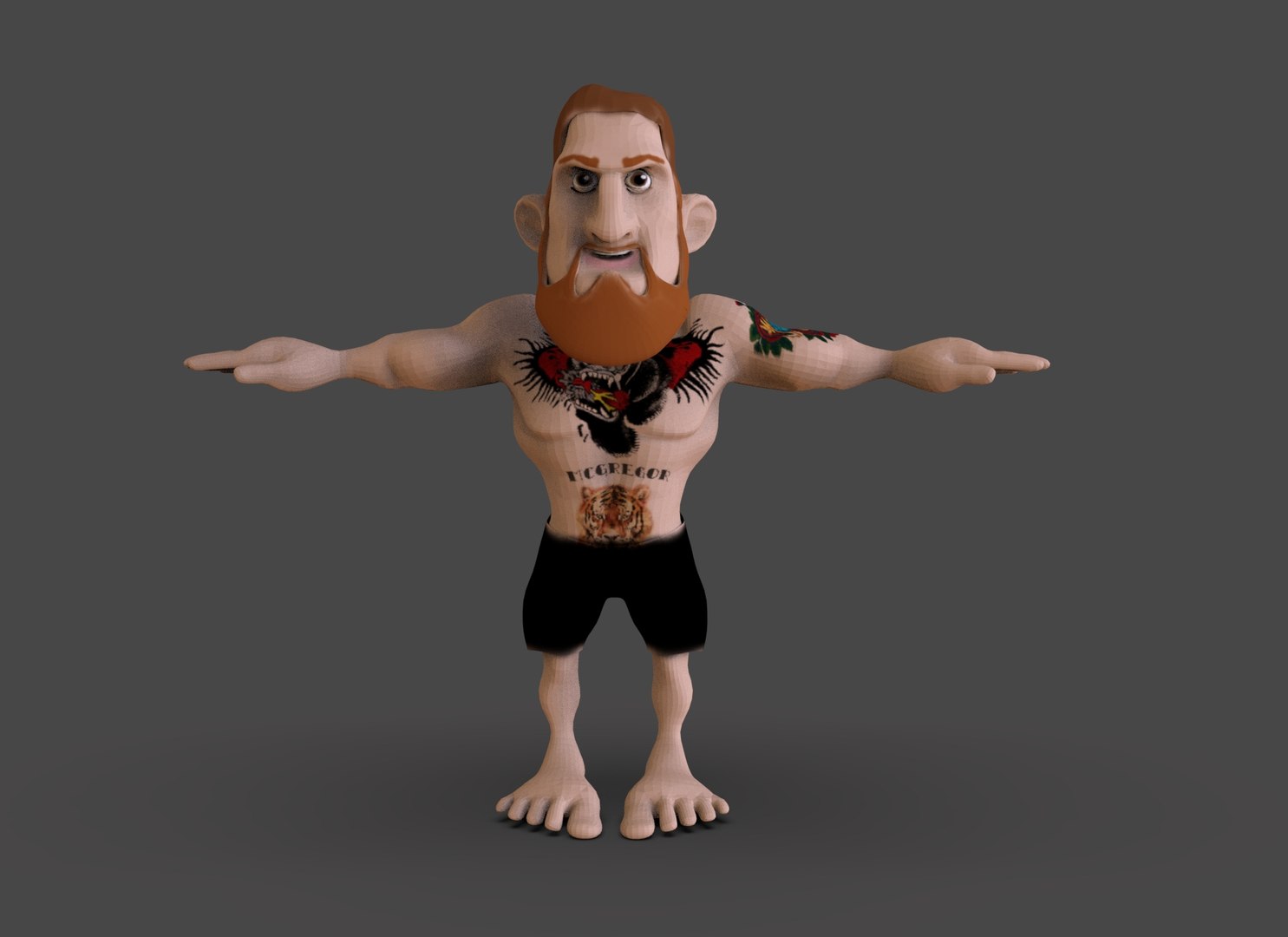 3D Model Conor McGregor Toon - TurboSquid 2212544