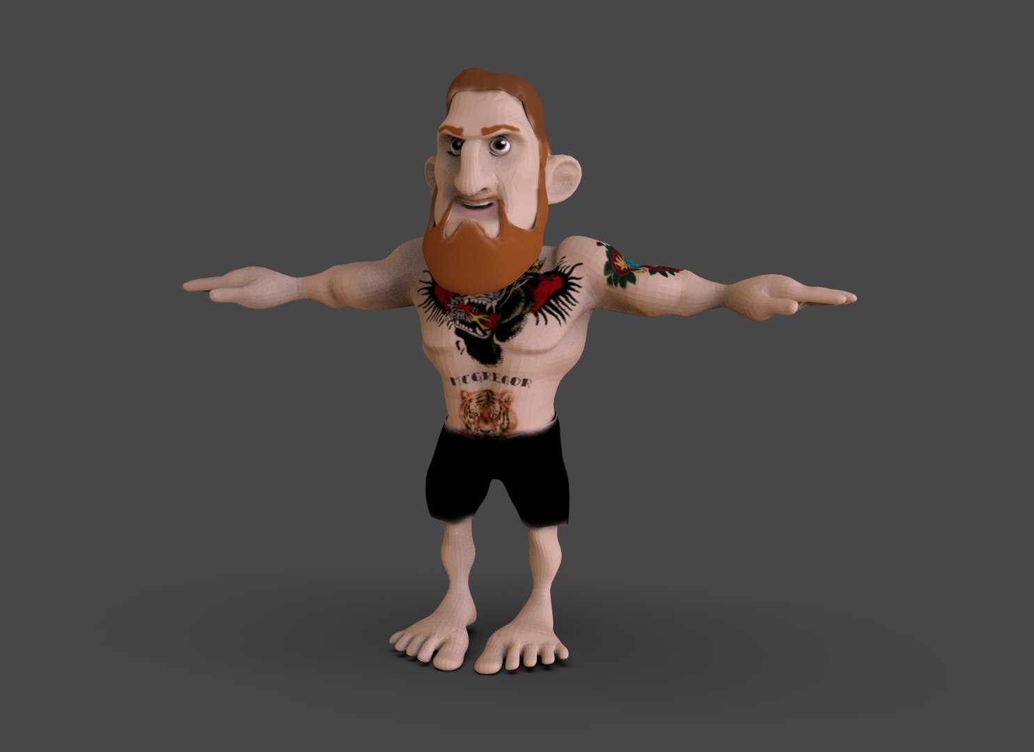 3D Model Conor McGregor Toon - TurboSquid 2212544