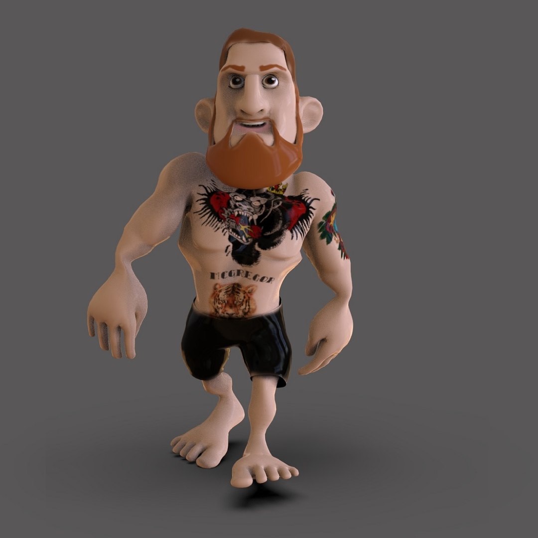 3D Model Conor McGregor Toon - TurboSquid 2212544