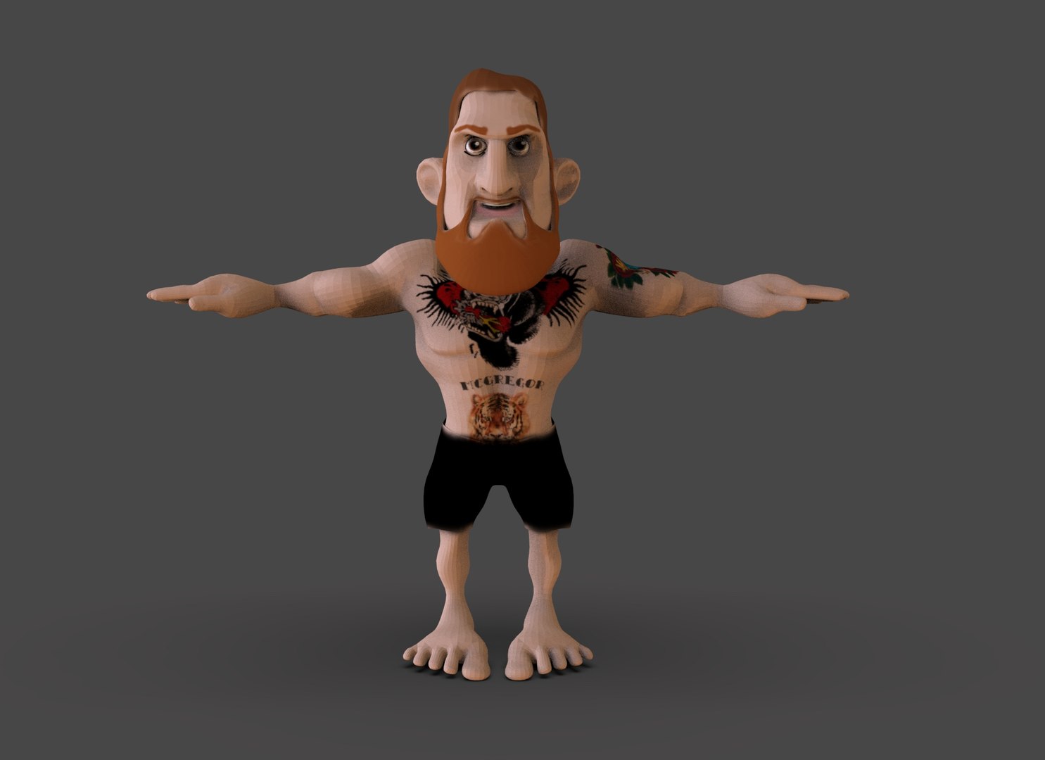 3D Model Conor McGregor Toon - TurboSquid 2212544