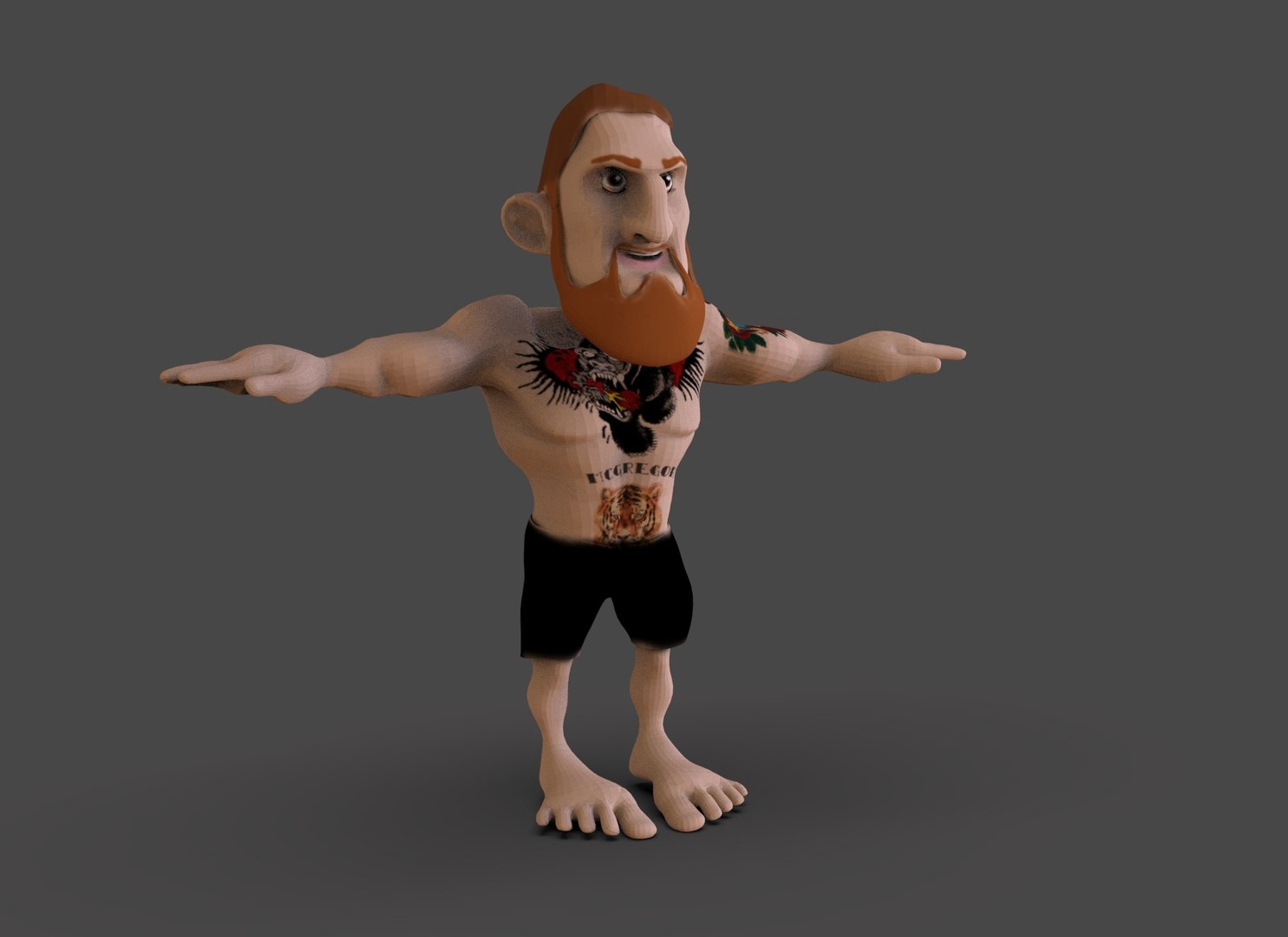 3D Model Conor McGregor Toon - TurboSquid 2212544