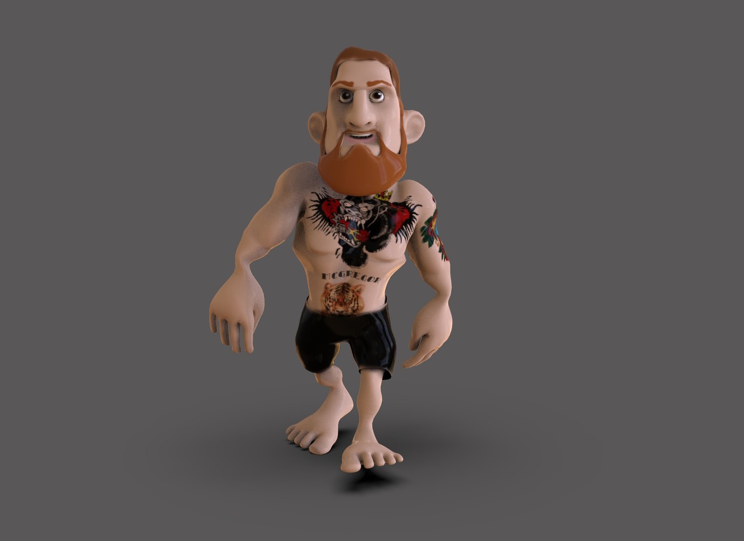 3D Model Conor McGregor Toon - TurboSquid 2212544