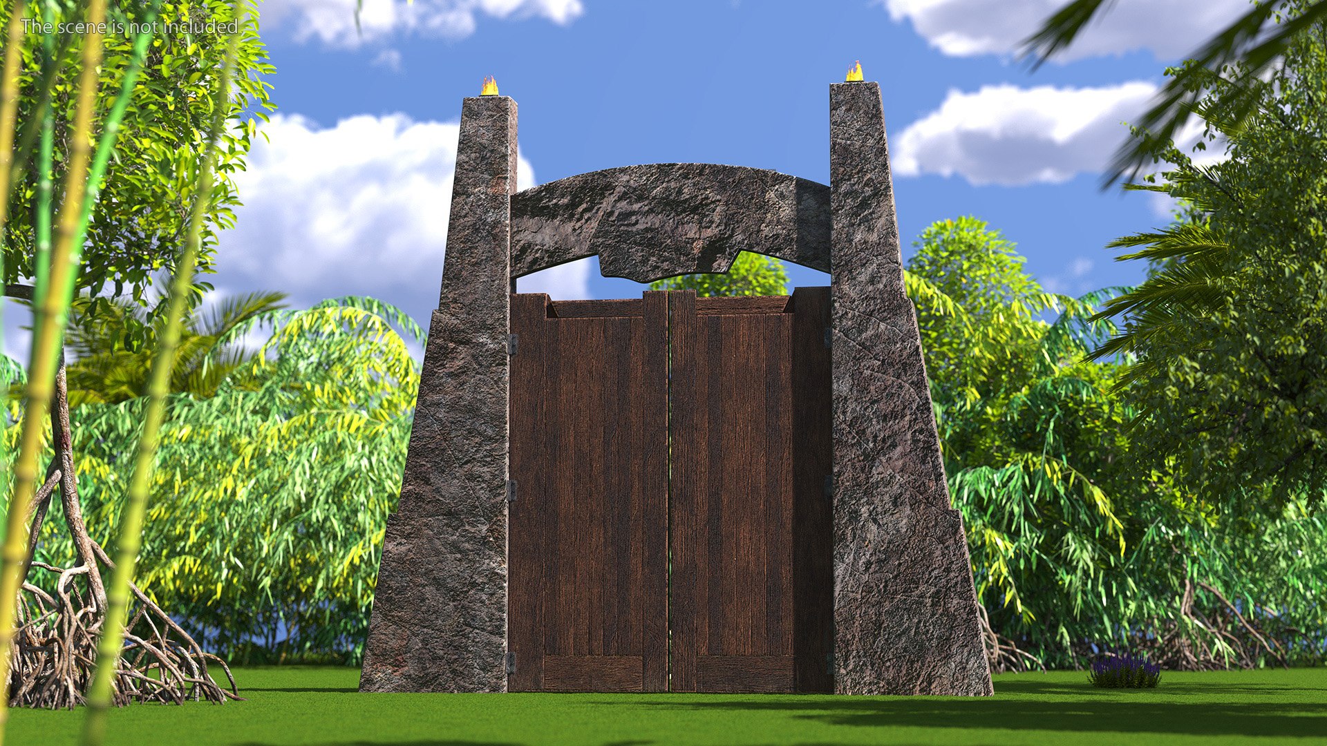 3D Jurassic Park Gate - TurboSquid 2169808