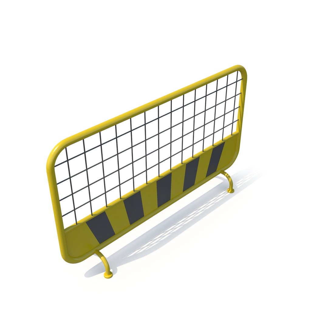 3D Metal Barrier - TurboSquid 1958891