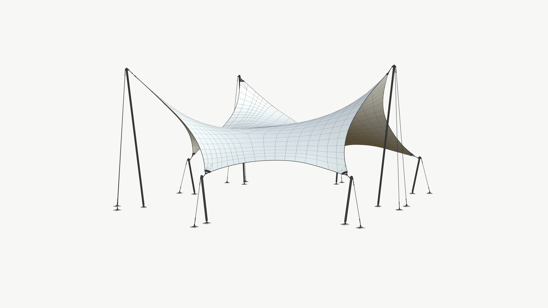 3D Tensile Structure New Design model - TurboSquid 2121095