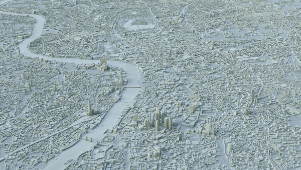 3D London city map - TurboSquid 1823589