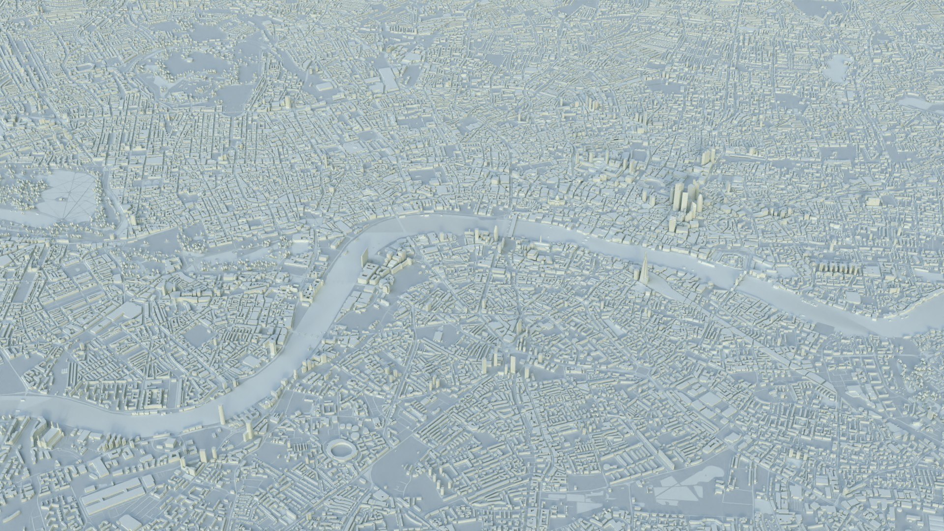 3D London City Map - TurboSquid 1823589