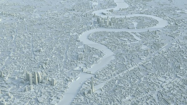 3D London city map - TurboSquid 1823589