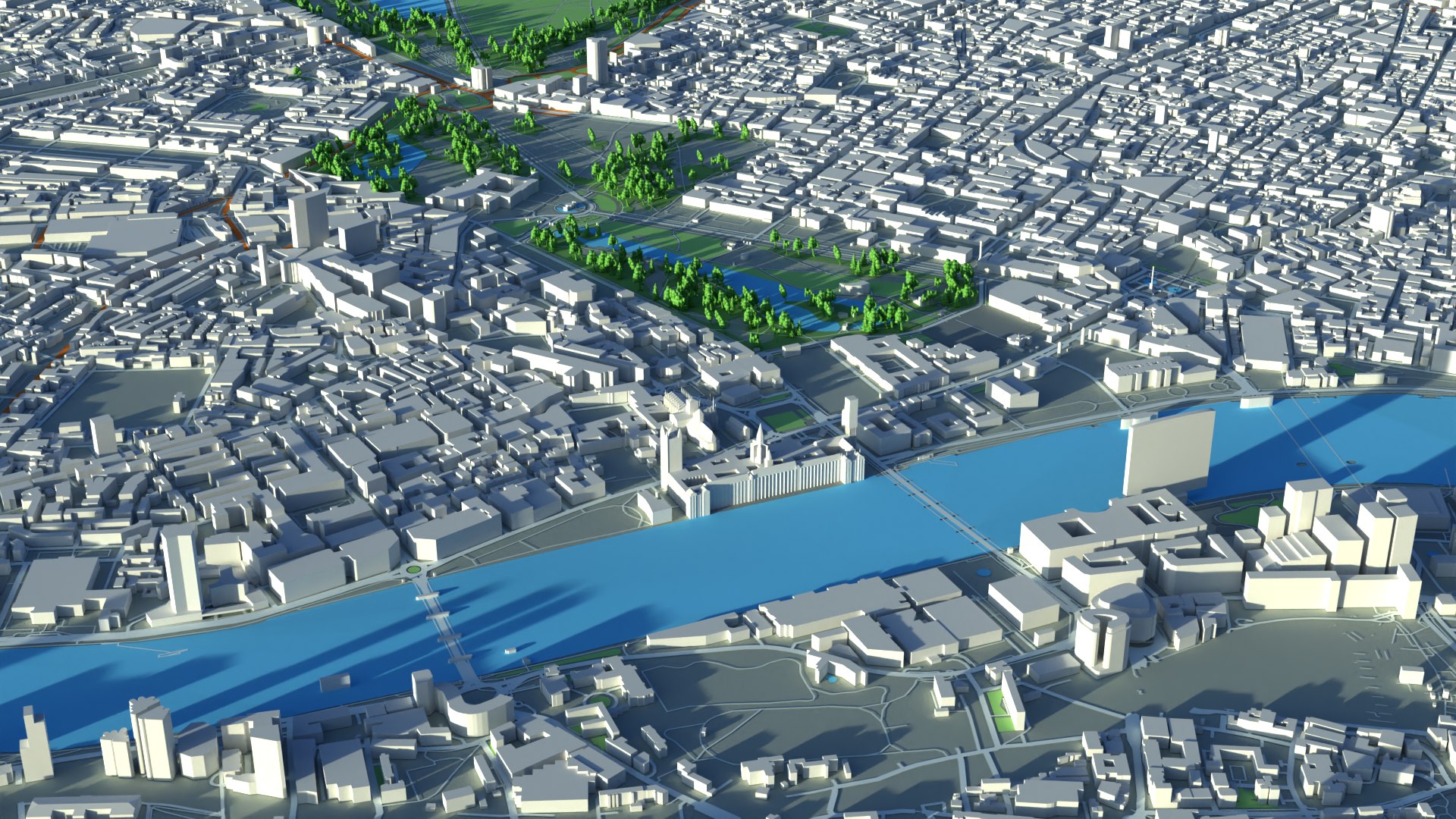3D London City Map - TurboSquid 1823589