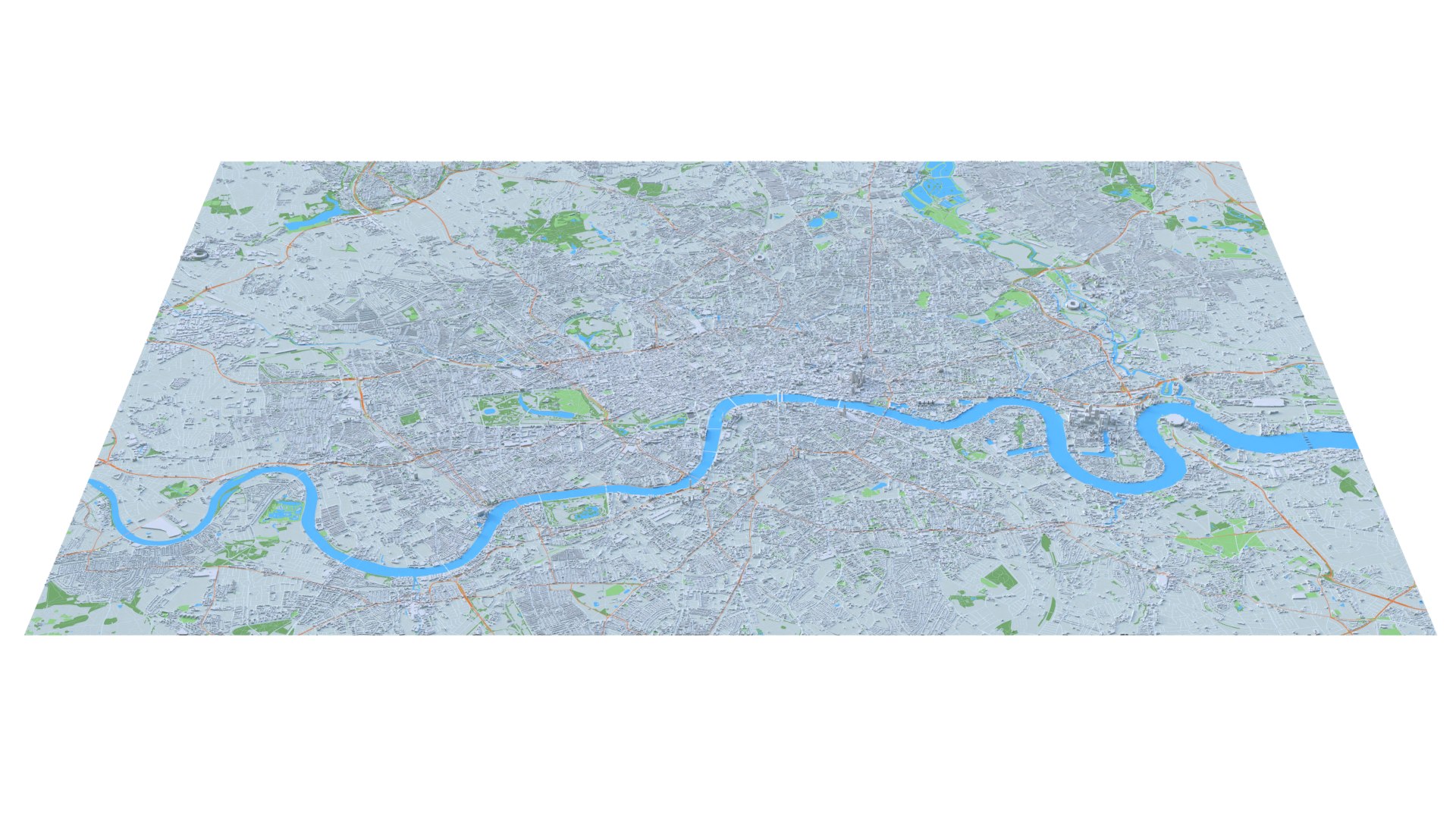 3D London City Map - TurboSquid 1823589