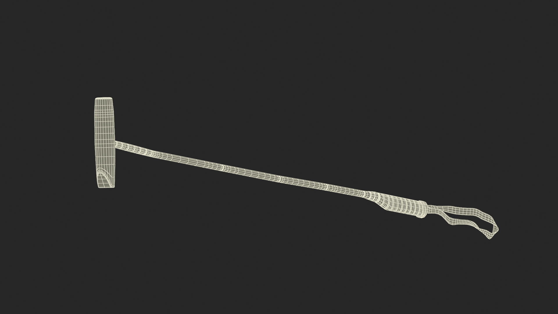 3D Polo Equipment Mallet Used - TurboSquid 2268594