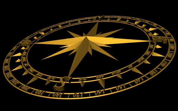 c4d futuristic compass