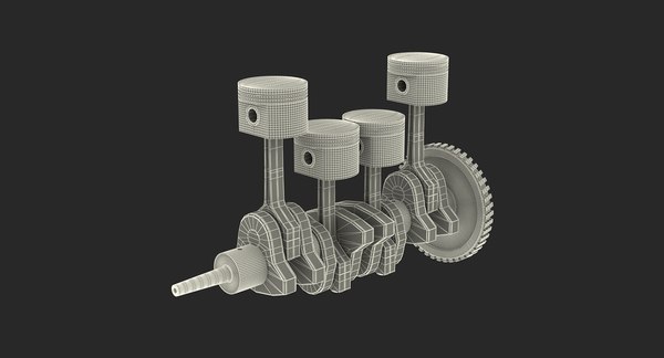 3D engine parts - TurboSquid 1350214