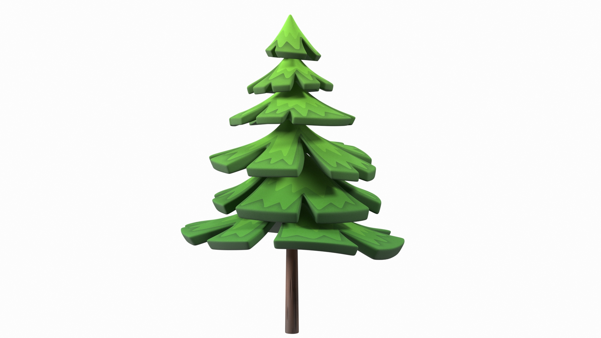 Fur Tree Cartoon Style Handpaint Texture 3D Model - TurboSquid 2170104