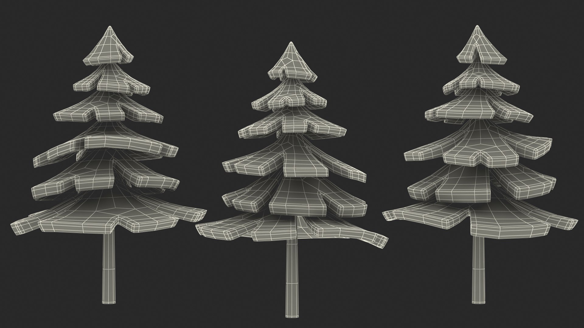 Fur Tree Cartoon Style Handpaint Texture 3D Model - TurboSquid 2170104