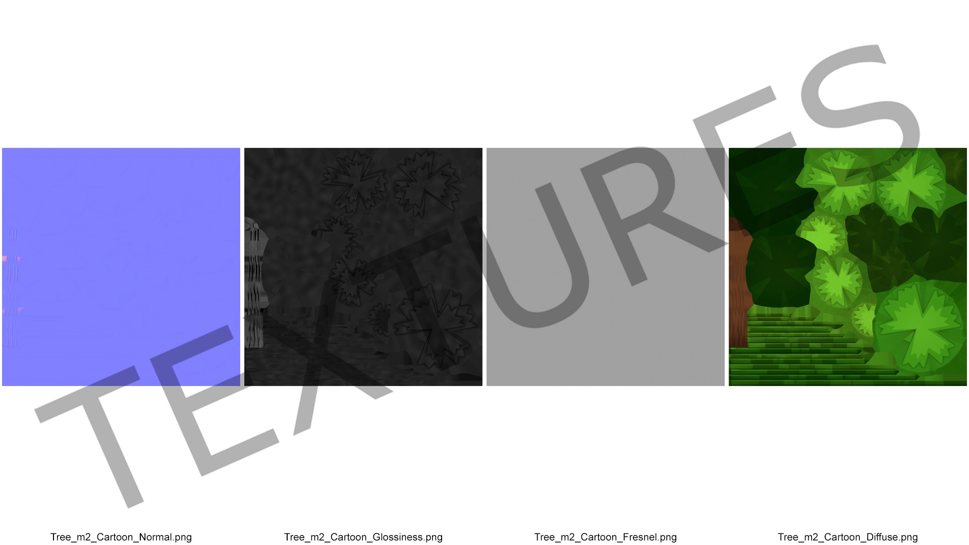 Fur Tree Cartoon Style Handpaint Texture 3D Model - TurboSquid 2170104