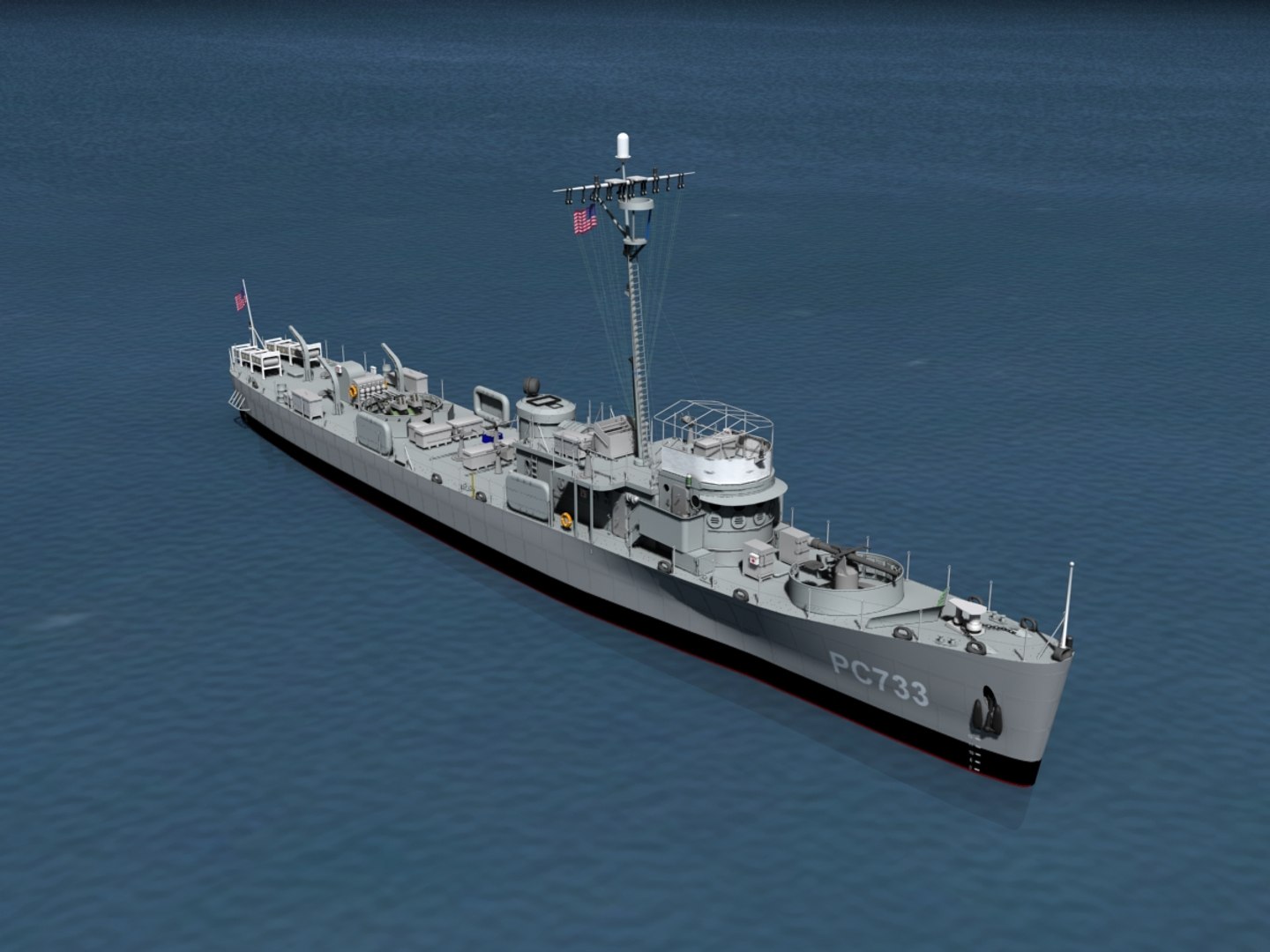 3d model pcs submarine chasers