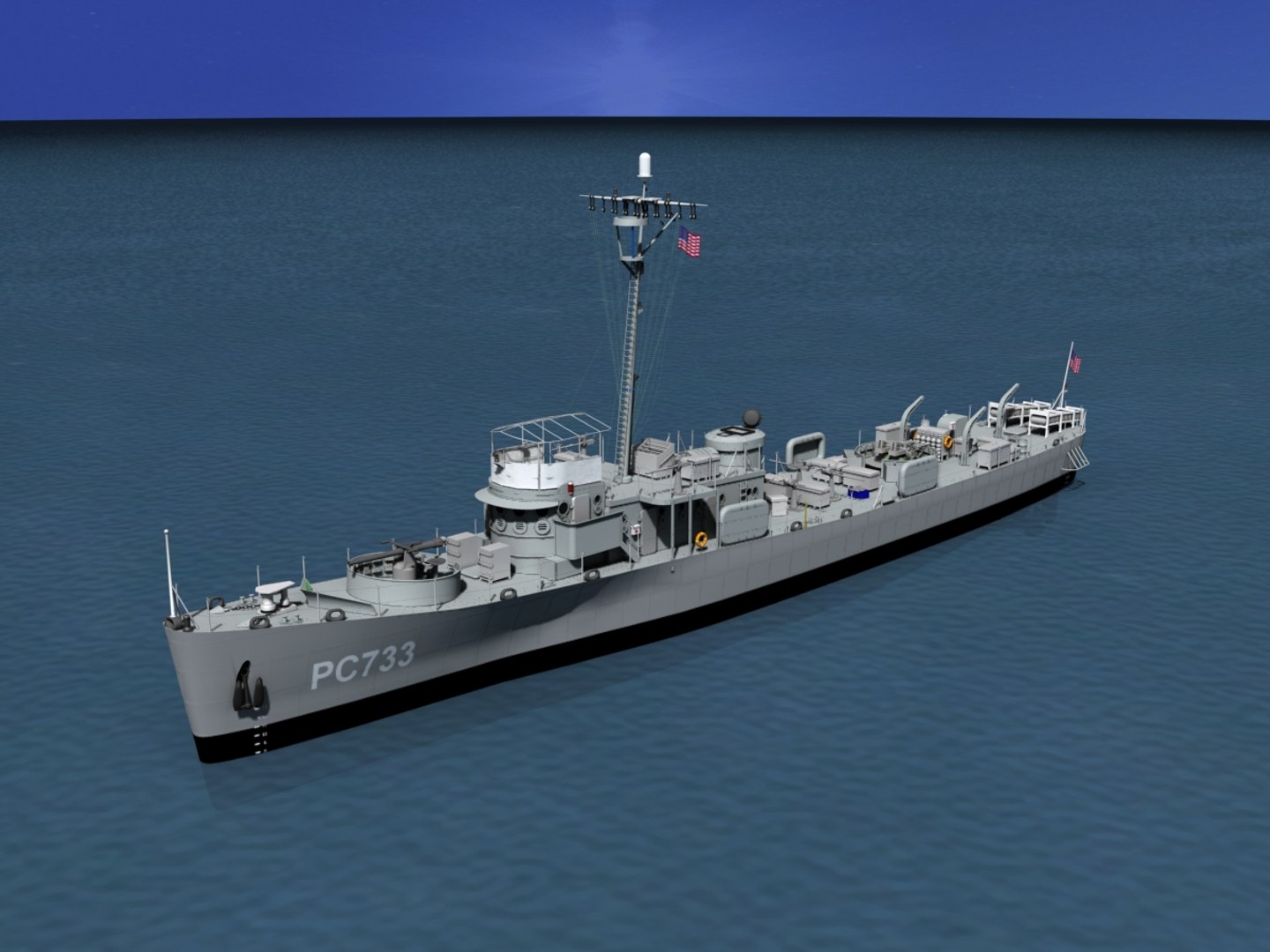 3d model pcs submarine chasers