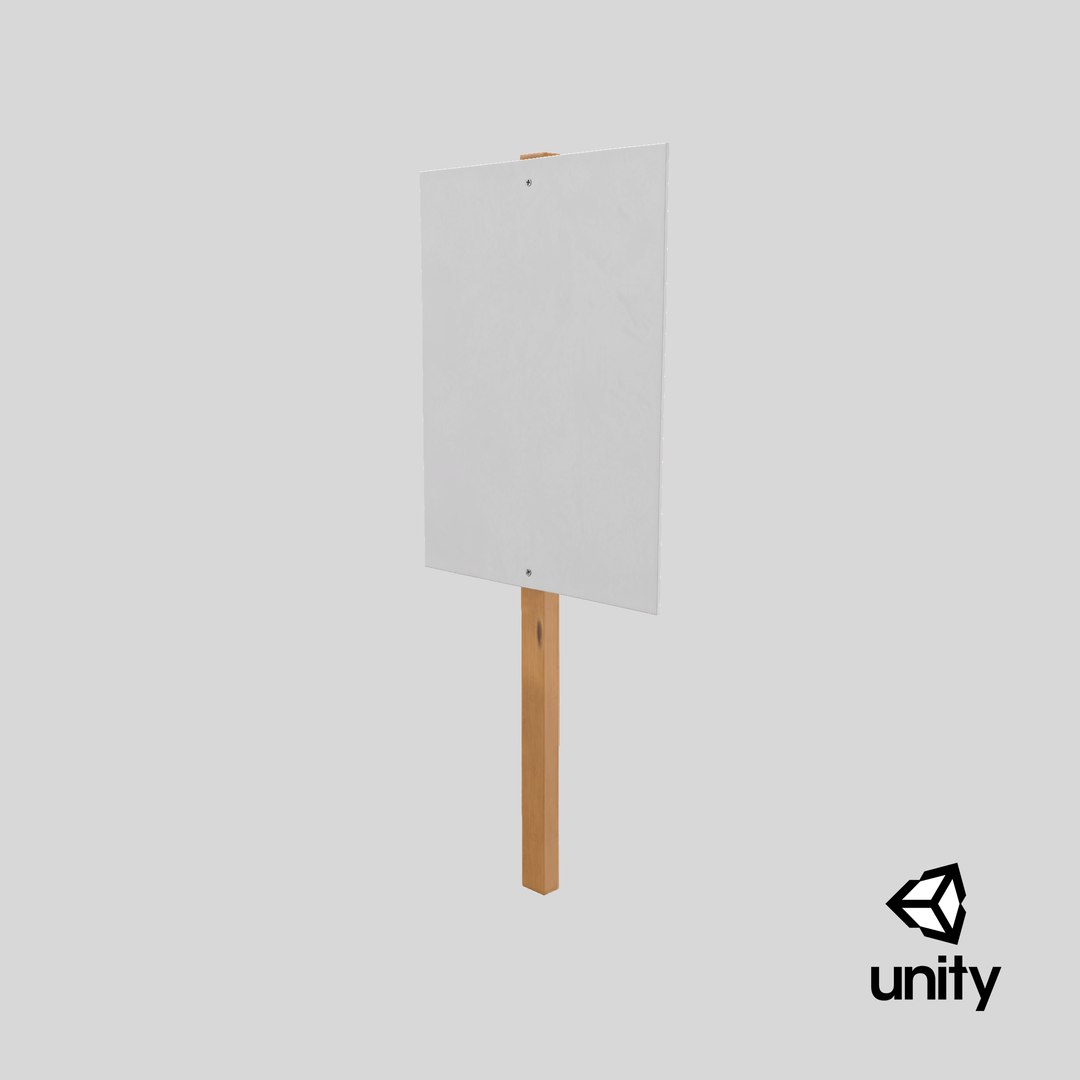 3D protest sign 02 - TurboSquid 1335692