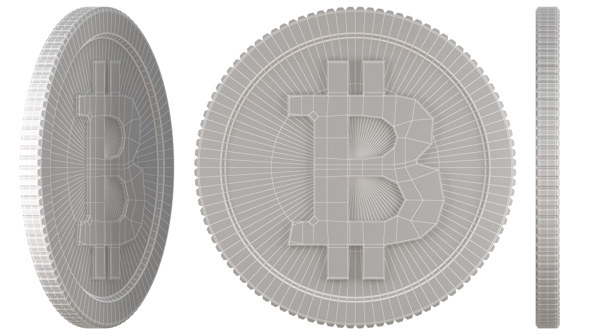 3D Model Bitcoin B Coin - TurboSquid 1701429