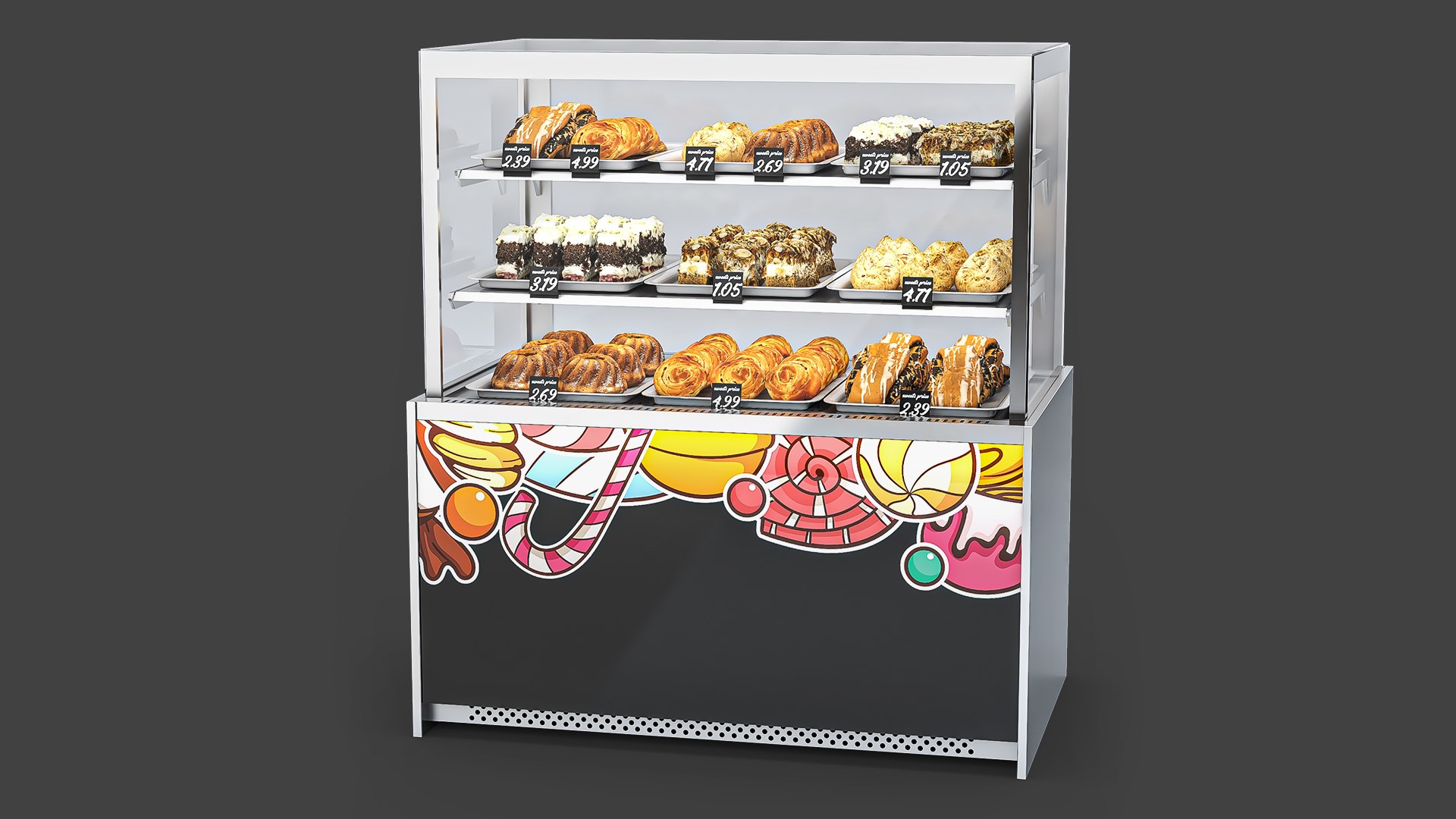 3D Showcase with Cakes - TurboSquid 1714722