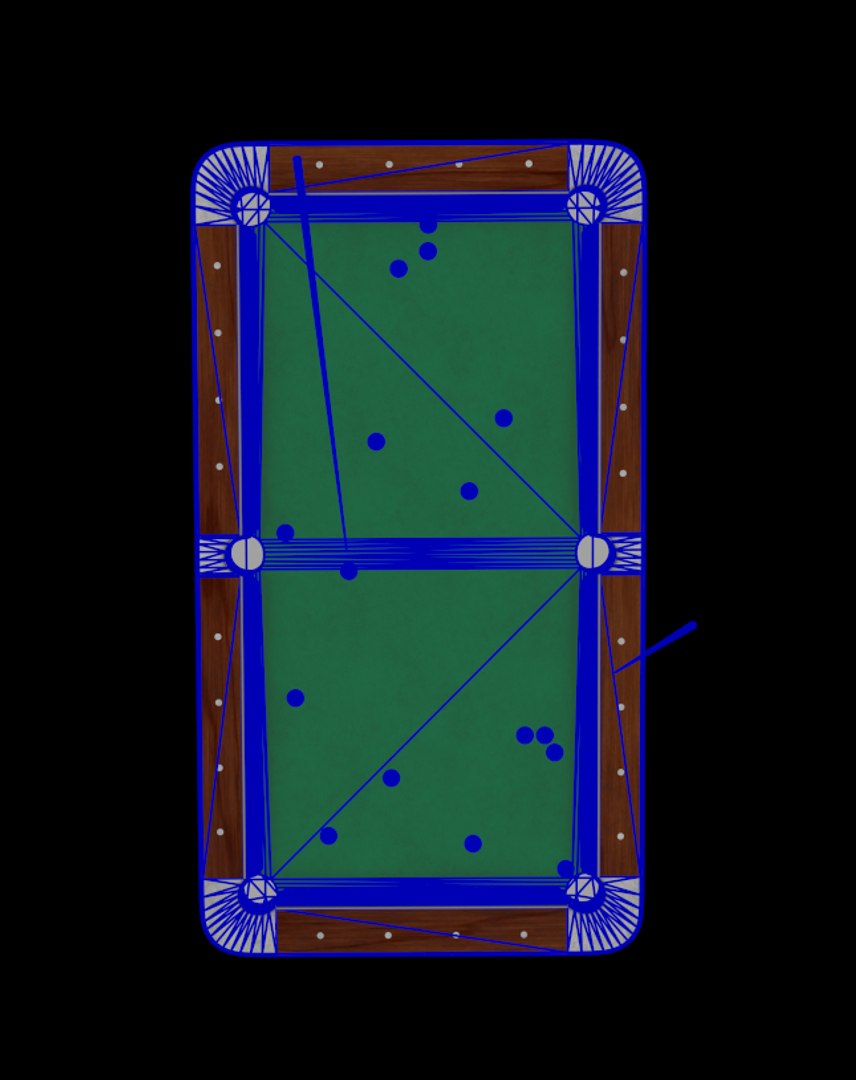Pool Table Cues 3D Model - TurboSquid 1599005