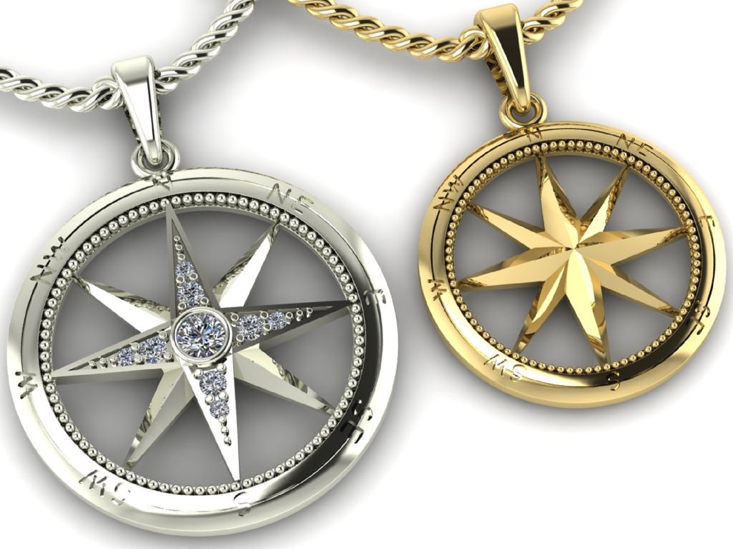 3D Model Rose Wind Pendant Options - TurboSquid 1560901