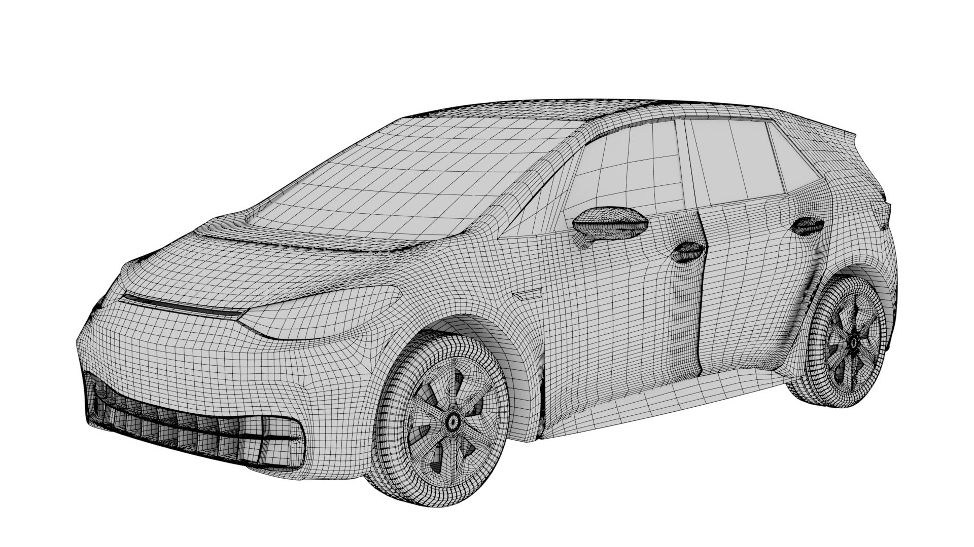 Volkswagen ID3 For Blender 3D Model - TurboSquid 2076273