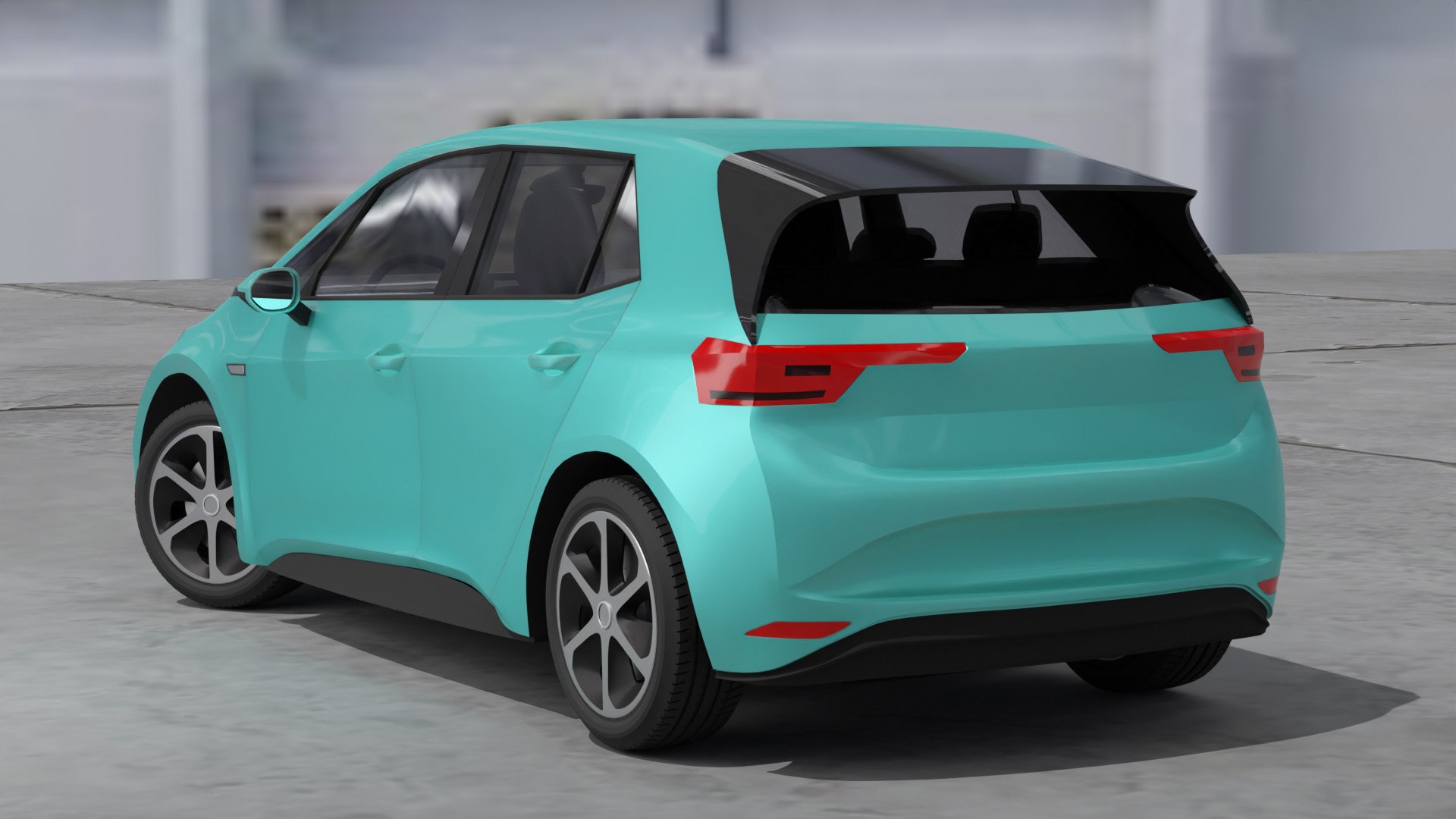 Volkswagen ID3 For Blender 3D Model - TurboSquid 2076273