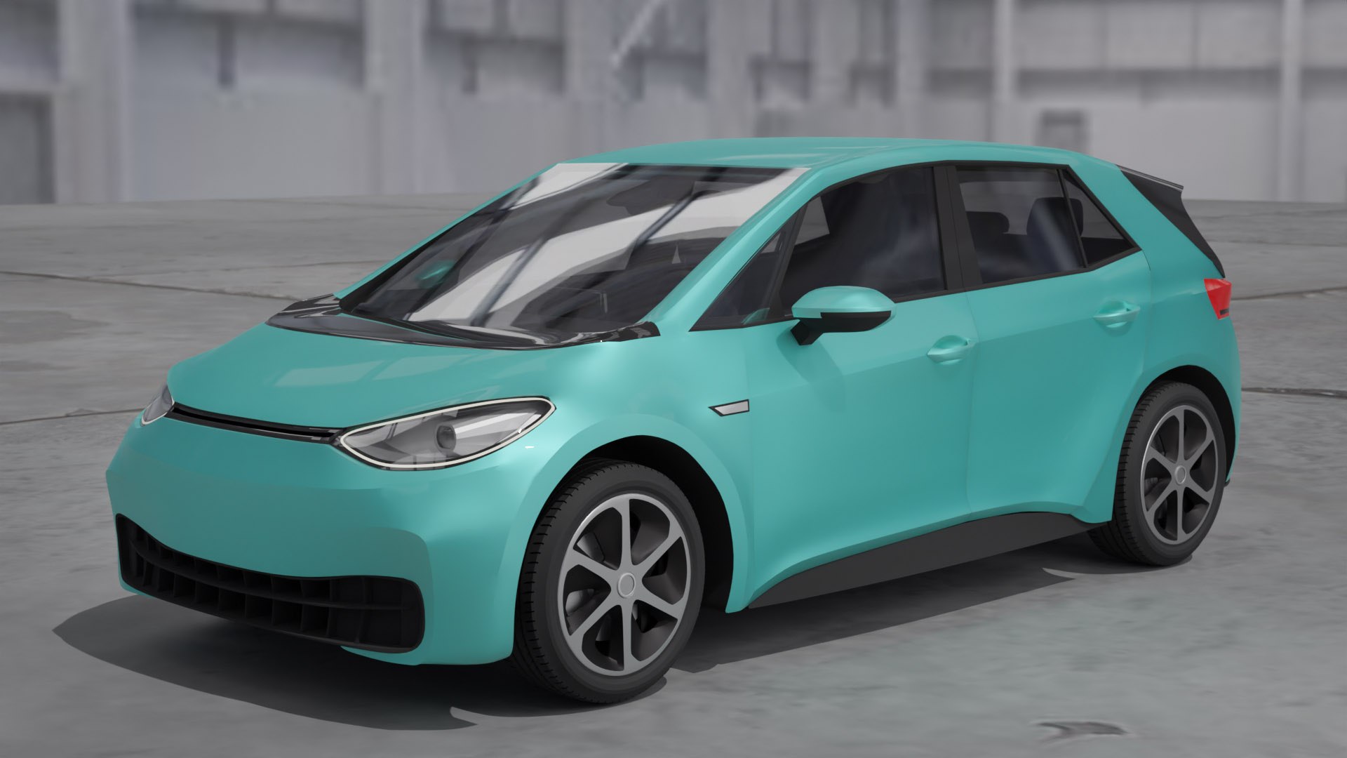 Volkswagen ID3 For Blender 3D Model - TurboSquid 2076273